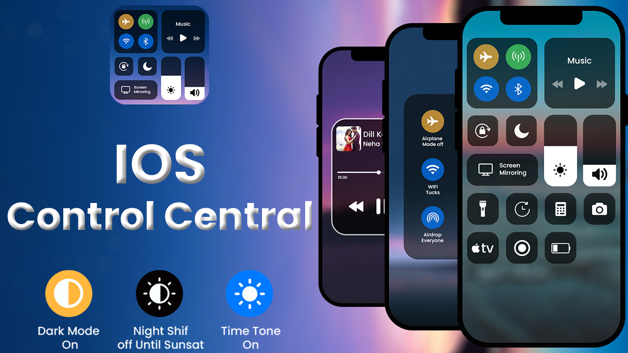 IControl - Control Center OS16 APK - iControl Center iOS 15 - iCenter OS17 - Control Center ...